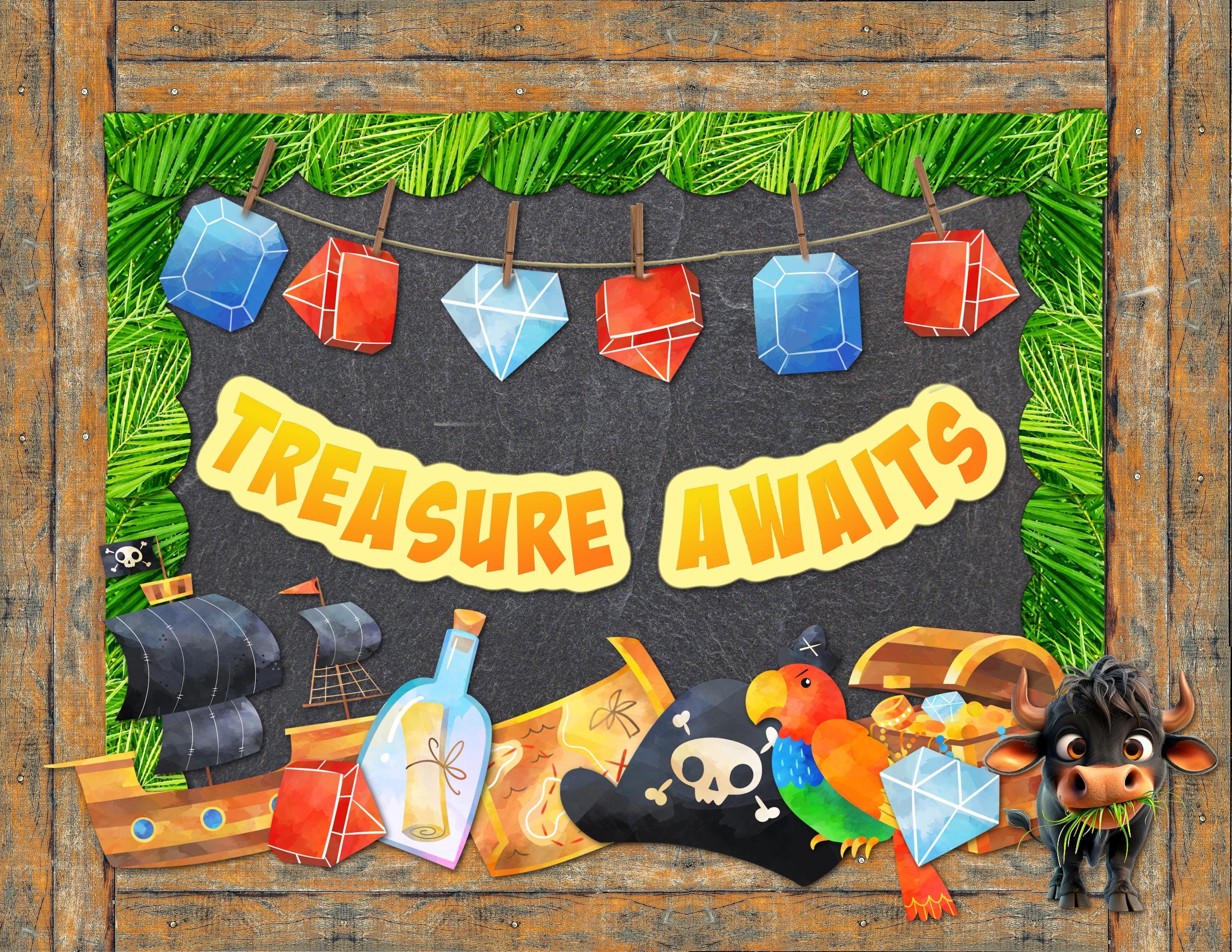 Pirate Bulletin Board | Bulletin Board Decor | Pirate Classroom Decor ...