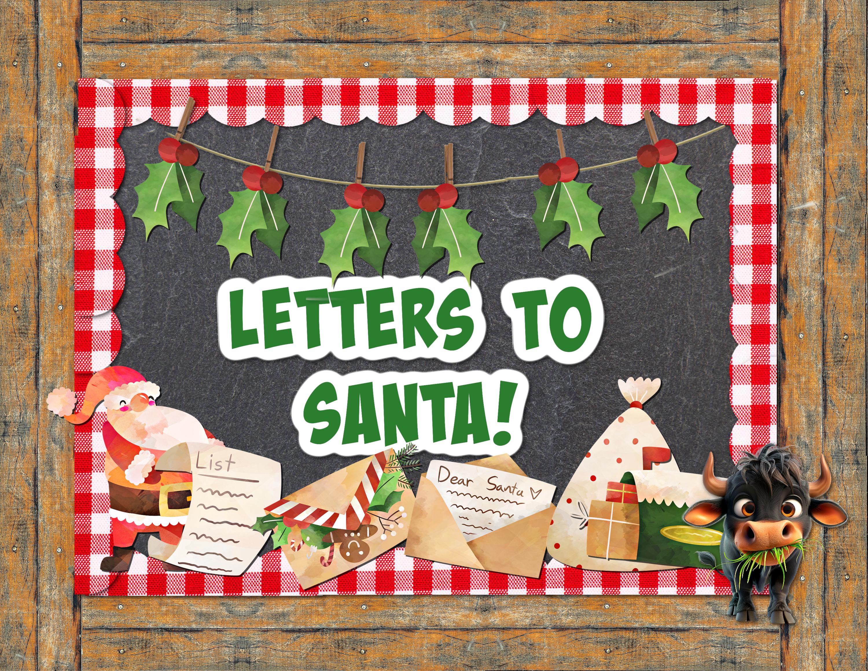 Christmas Mail Bulletin Board | Bulletin Board Decor | Christmas ...