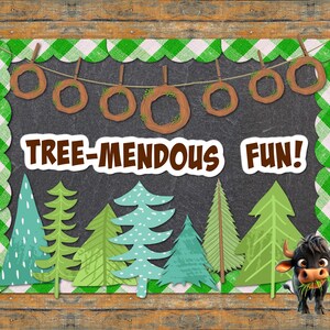Woodland Bulletin Board | Bulletin Board Decor Preschool | Tree ...