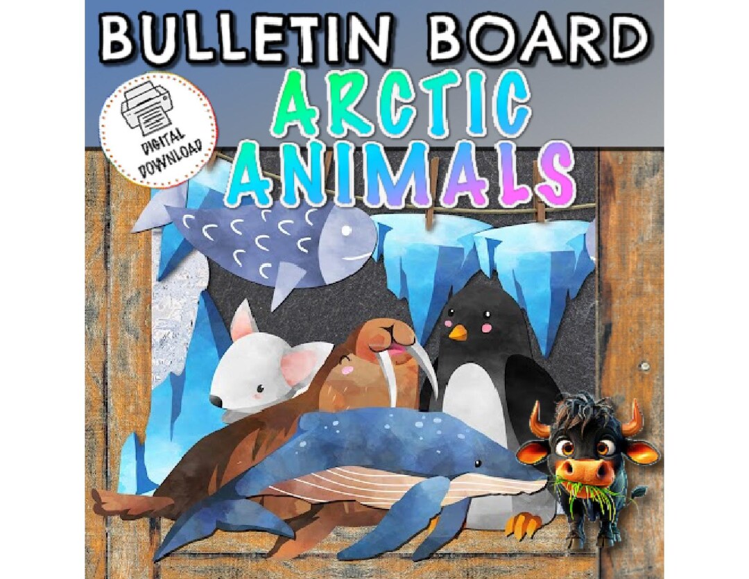 Arctic Animal Bulletin Board | Bulletin Board Preschool | Arctic Animal ...
