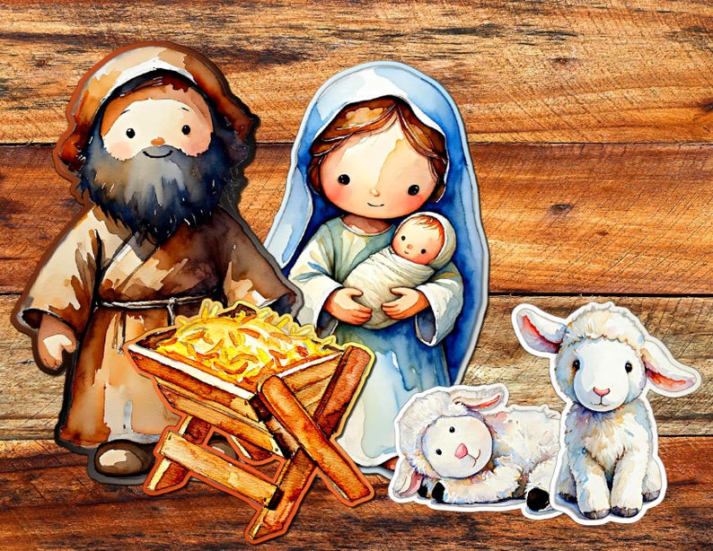 Nativity Scene Bulletin Board | Religious Christmas Decor | Door ...