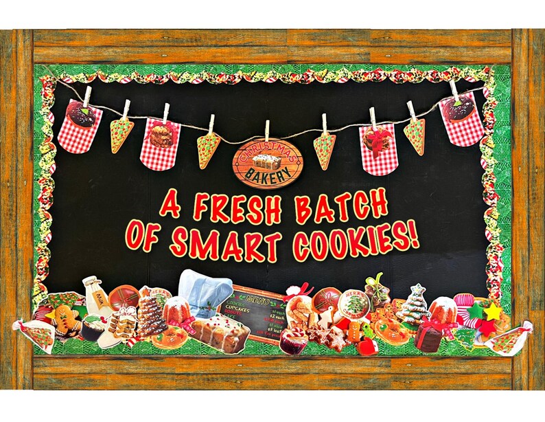 Christmas Bakery Bulletin Board | Bulletin Board Kit | Christmas ...