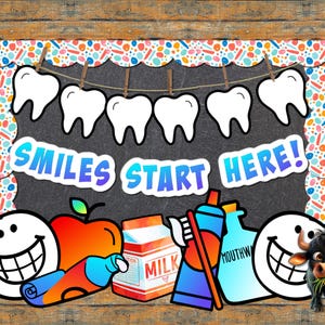 Teeth Bulletin Board | Bulletin Board Preschool | Tooth Care Preschool ...