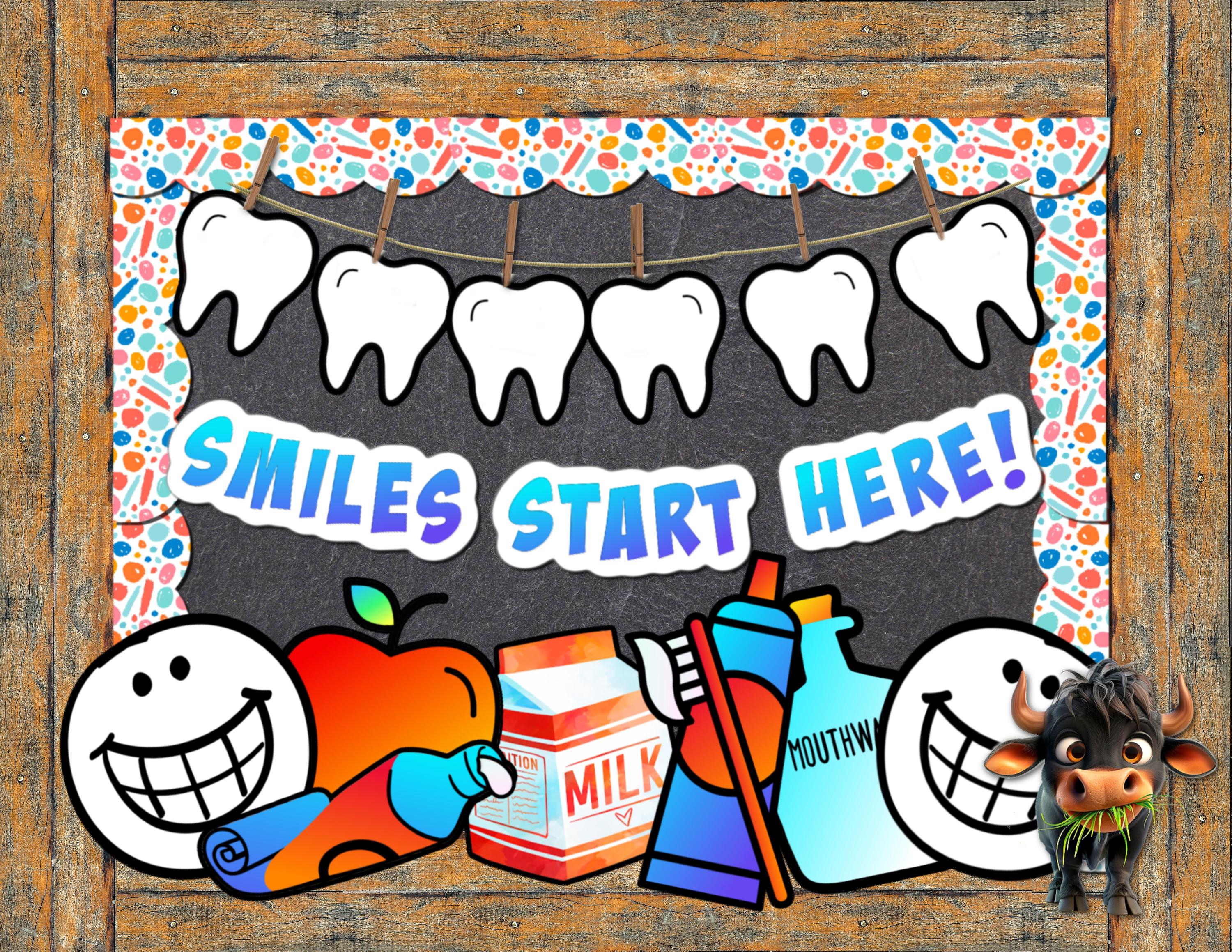 Teeth Bulletin Board | Bulletin Board Preschool | Tooth Care Preschool ...