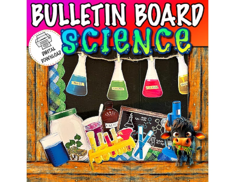 Science Bulletin Board | Bulletin Board Kit | Summer Camp Decor | Door ...