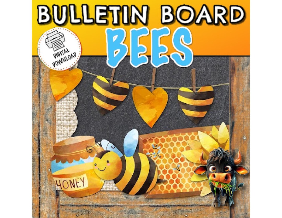 Bee Bulletin Board | Bulletin Board Decor | Spring Classroom Decor ...