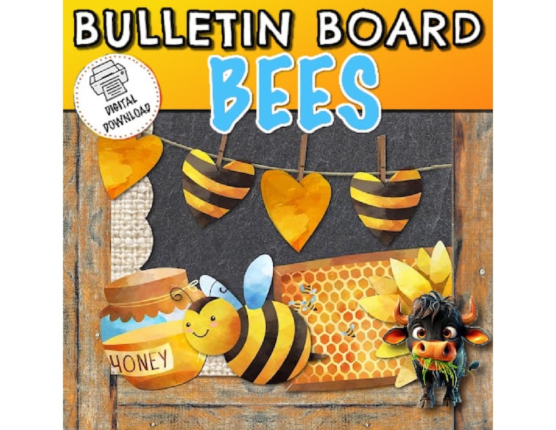 Bee Bulletin Board | Bulletin Board Decor | Spring Classroom Decor ...