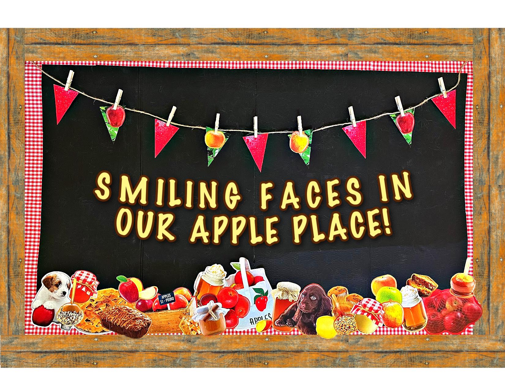 Apple Bulletin Board Bulletin Board Kit Classroom Decor Door Decoration ...