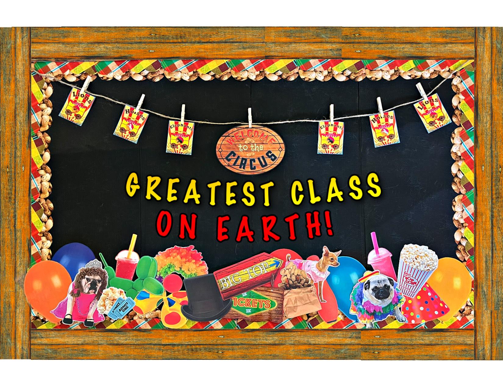 Circus Bulletin Board | Bulletin Board Kit | Summer Camp Decor | Circus ...