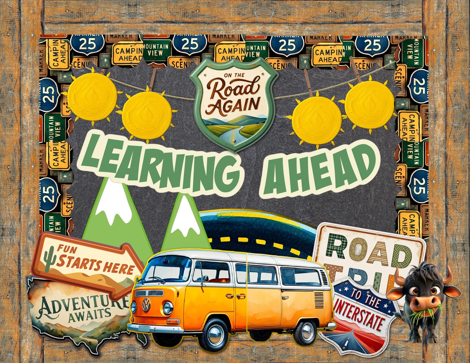 Road Trip Bulletin Board | Bulletin Board Preschool | Preschool ...