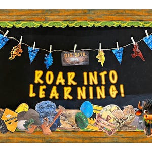 Dinosaur Bulletin Board | Bulletin Board Kit |dinosaur Classroom Decor ...