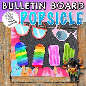 Popsicle Bulletin Board | Bulletin Board Decor | Summer Camp Decor ...