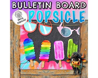 Popsicle Theme Bulletin Board and Door Kit- Anything is Popsicle With ...