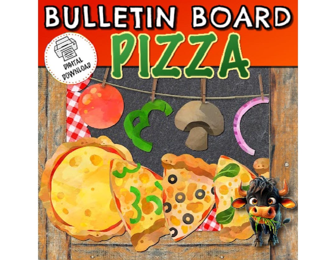 Pizza Bulletin Board | Bulletin Board Preschool | Pizza Classroom Decor ...
