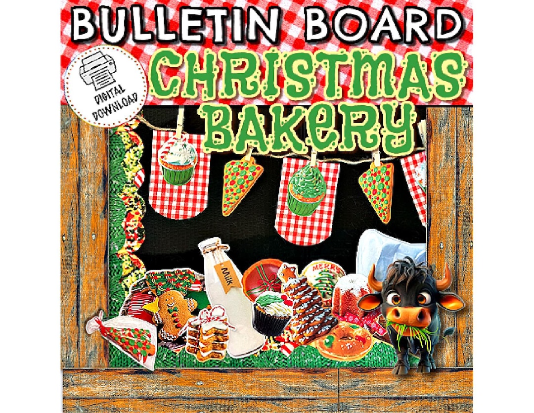 Christmas Bakery Bulletin Board | Bulletin Board Kit | Christmas ...