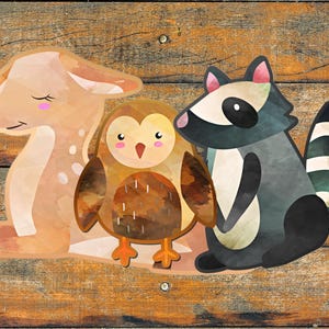 Woodland Animal Bulletin Board | Bulletin Board Decor Preschool ...