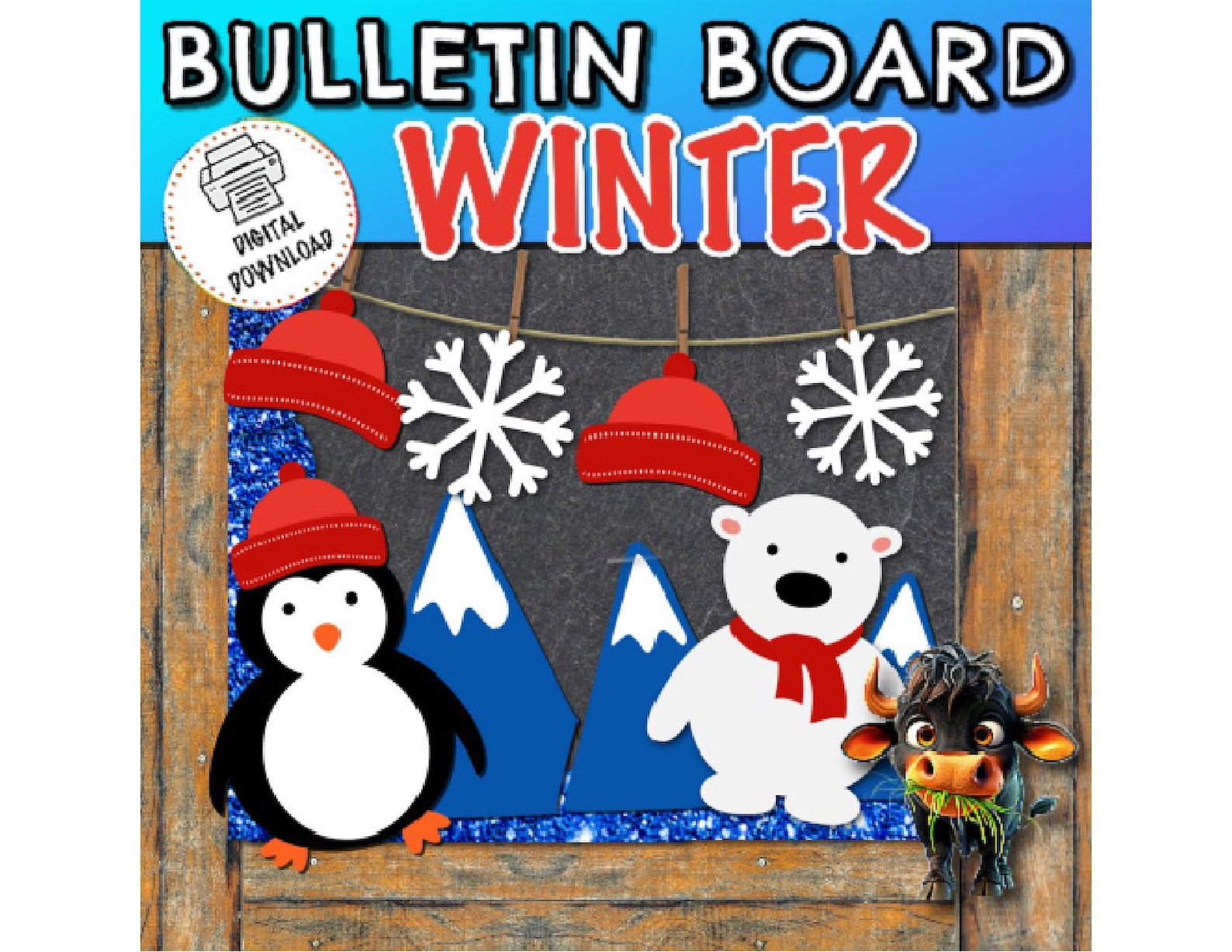 Winter Bulletin Board | Bulletin Board Decor | Winter Classroom Decor ...