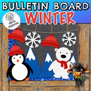 Winter Bulletin Board | Bulletin Board Decor | Winter Classroom Decor ...