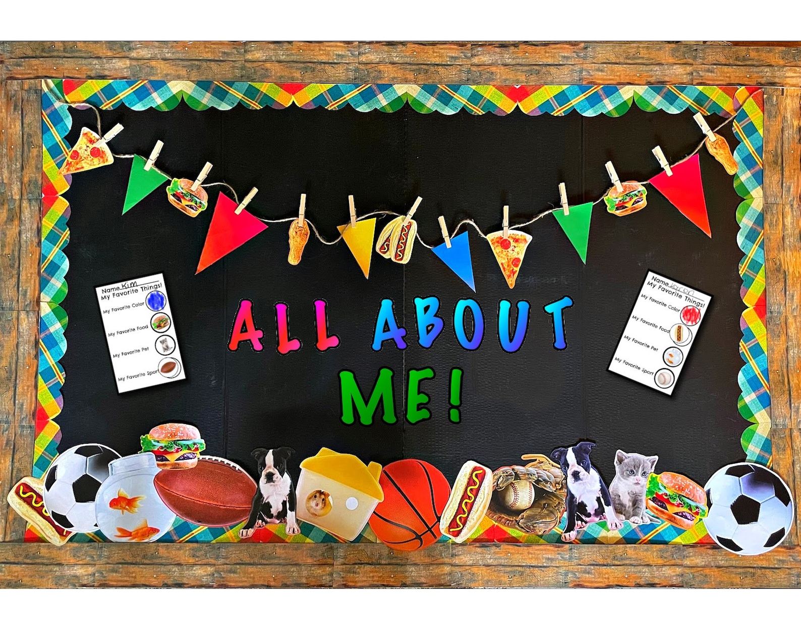 All About Me Bulletin Board | Bulletin Board Kit | Classroom Decor ...