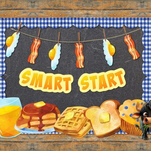 Morning Bulletin Board | Bulletin Board Decor | Breakfast Classroom ...