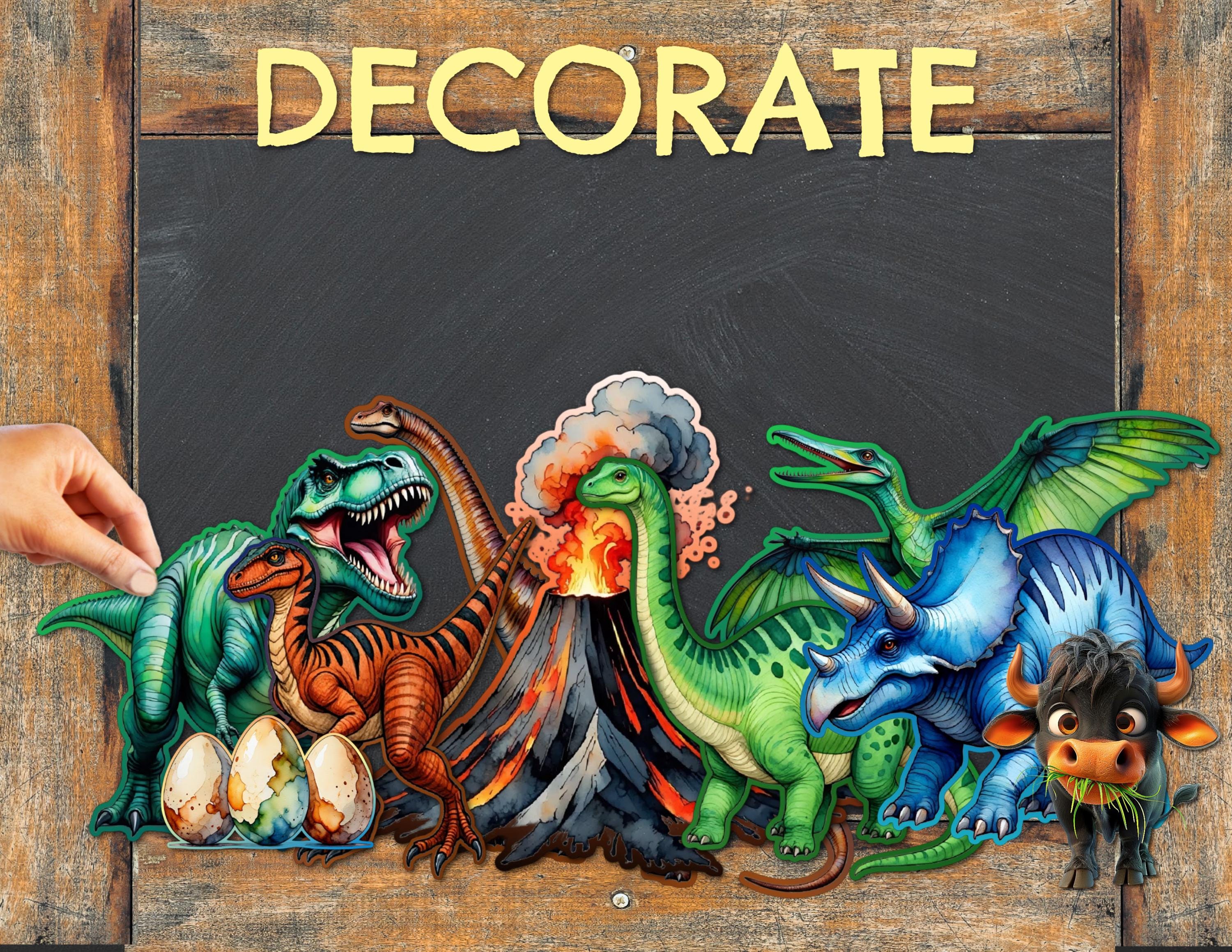 Dinosaur Bulletin Board Cutouts | Bulletin Board Decor | Dinosaur Door ...