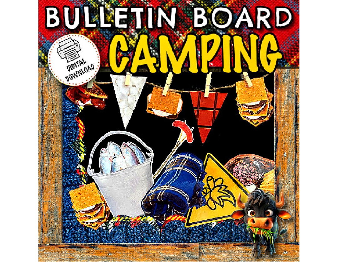 Camping Bulletin Board Kit | Bulletin Board Kit | Classroom Decor ...