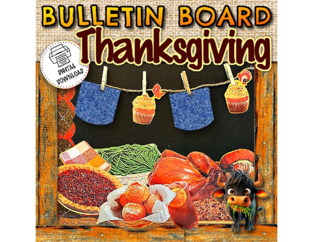 Thanksgiving Bulletin Board | Bulletin Board Kit | Classroom Decor ...