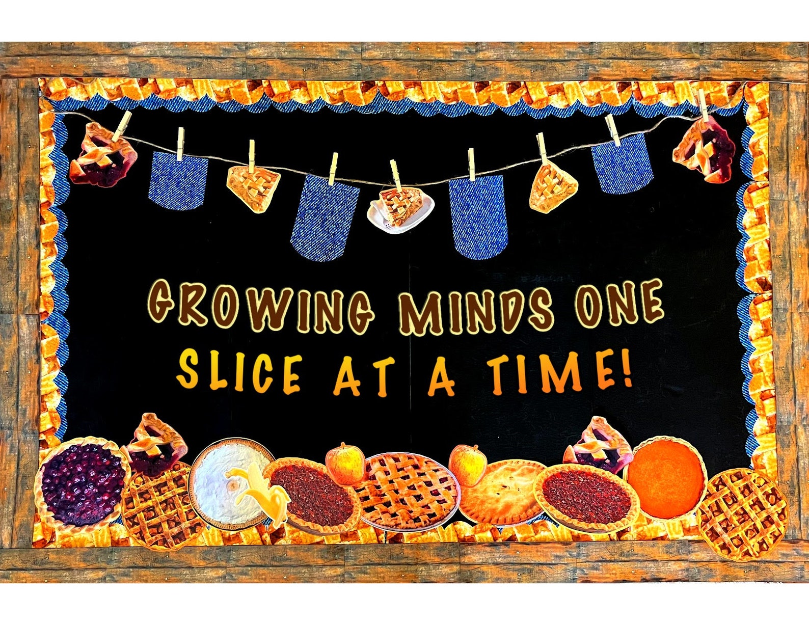 Pie Bulletin Board | Bulletin Board Kit | Classroom Decor | Door ...