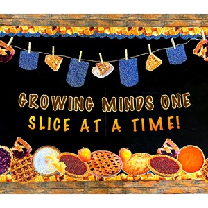 Pie Bulletin Board | Bulletin Board Kit | Classroom Decor | Door ...