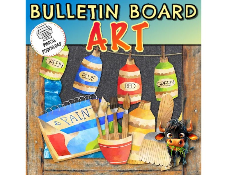 Art Bulletin Board | Bulletin Board Decor | Art Classroom Decor ...