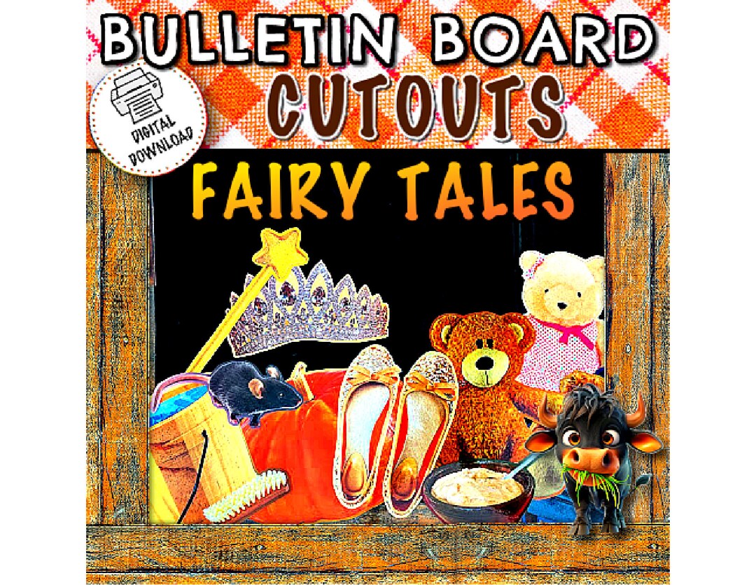 Fairy Tale Bulletin Board | Bulletin Board Cutouts | Fairy Tales ...