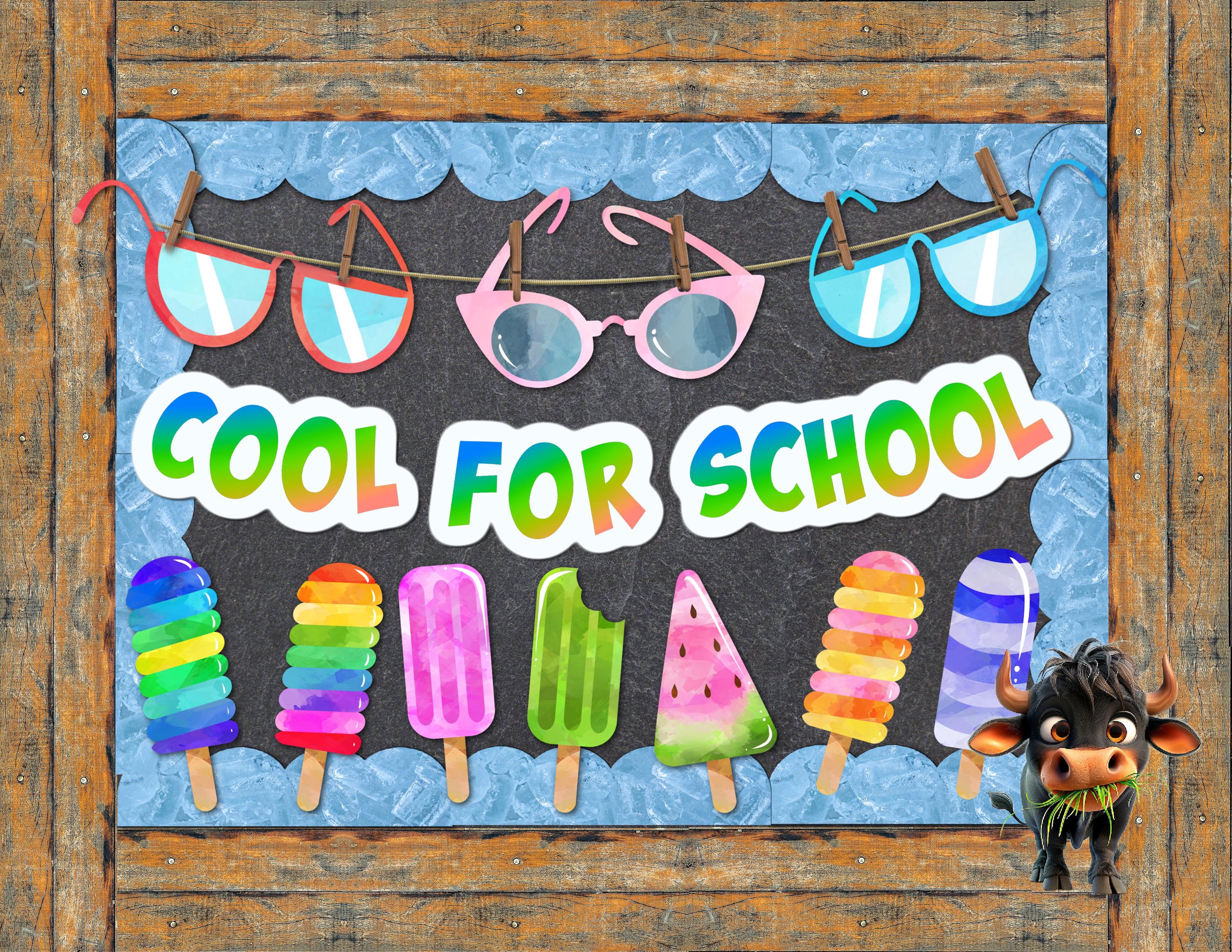 Popsicle Bulletin Board | Bulletin Board Decor | Summer Camp Decor ...