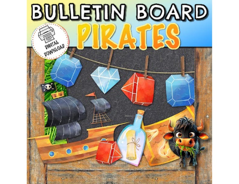 Pirate Bulletin Board | Bulletin Board Decor | Summer Camp Decor ...