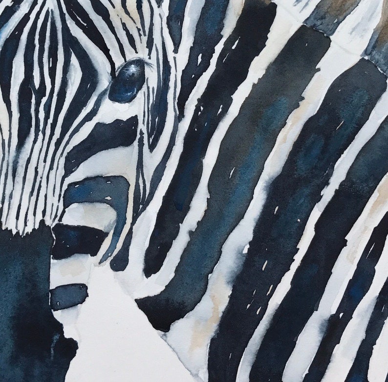 Zebra Art Zebra Decor Wildlife Decor Zebra Wall Art - Etsy