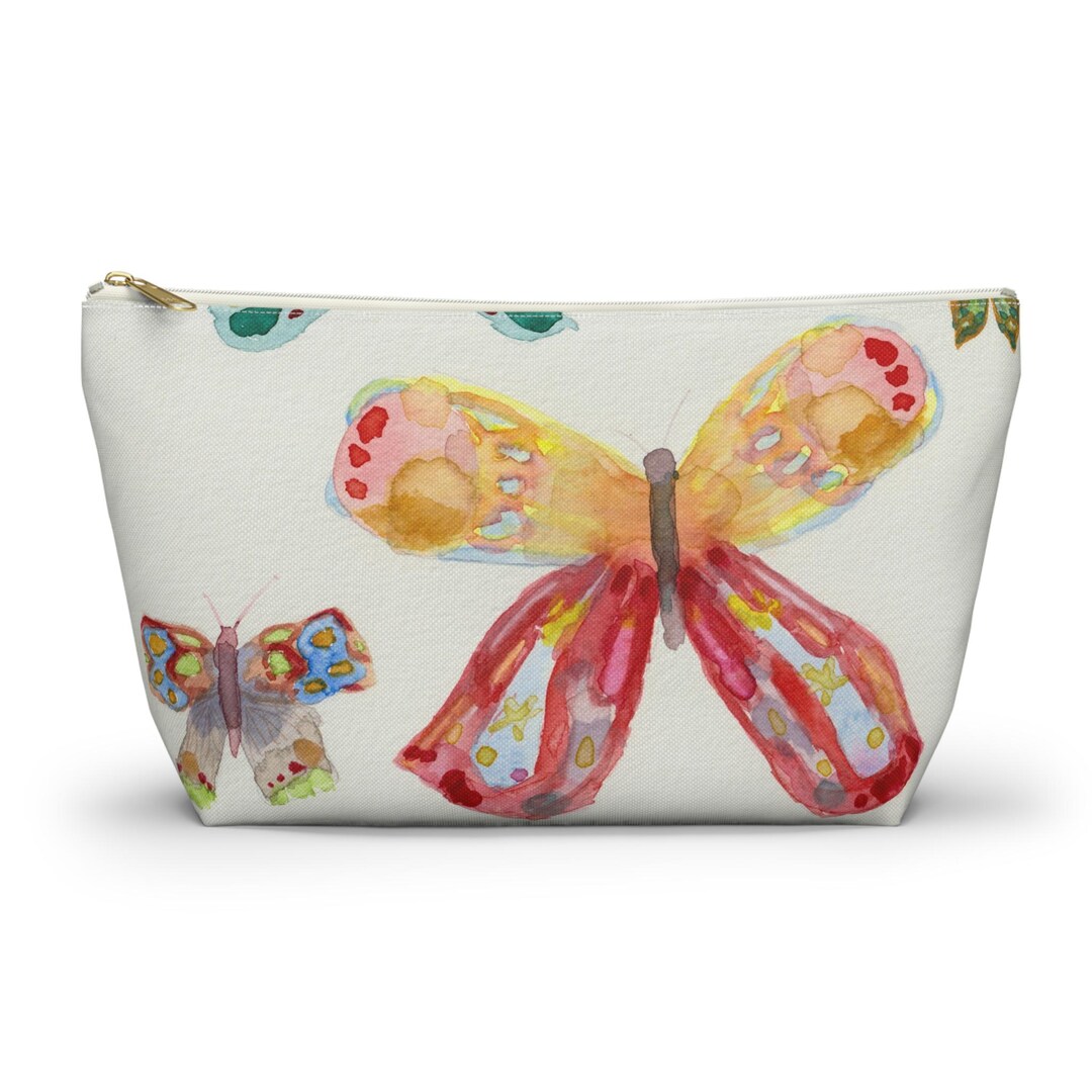 Butterfly Design Accessory Pouch: Artist-designed Makeup Organizer - Etsy