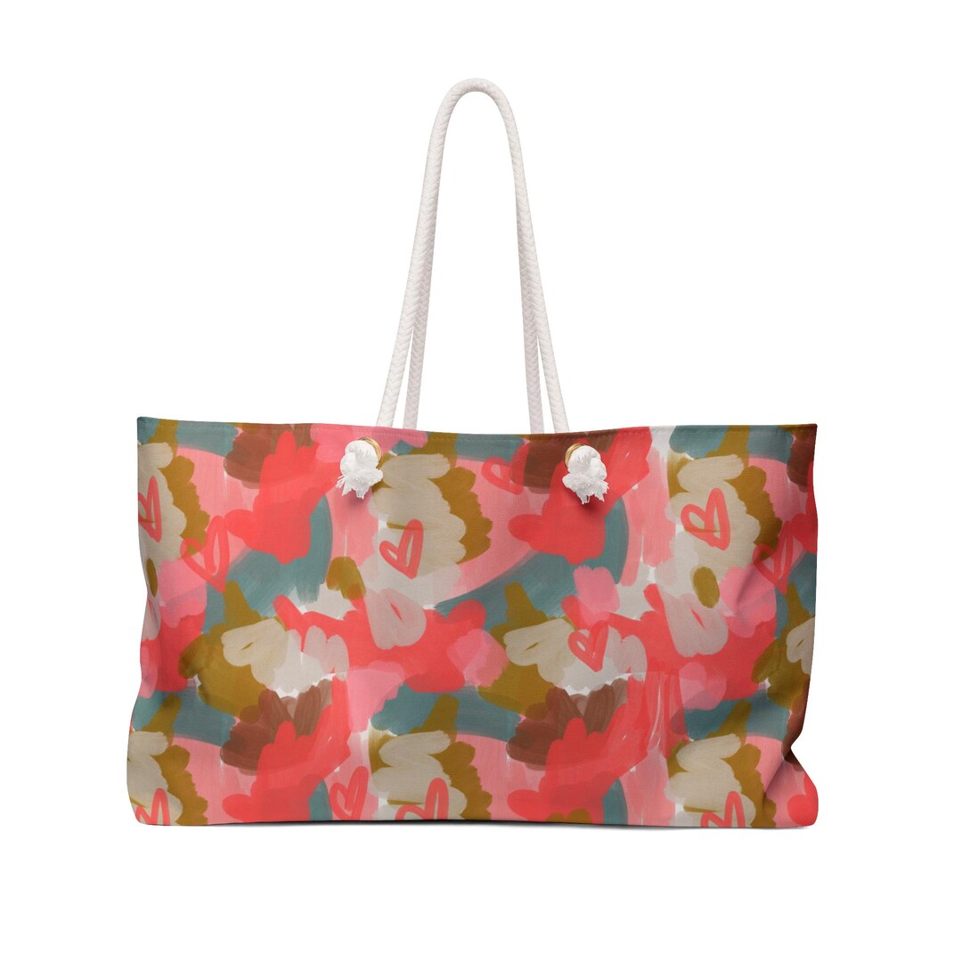 Fun Weekender Bag, Everyday Tote, Travel Bag, Trendy Overnight Bag ...