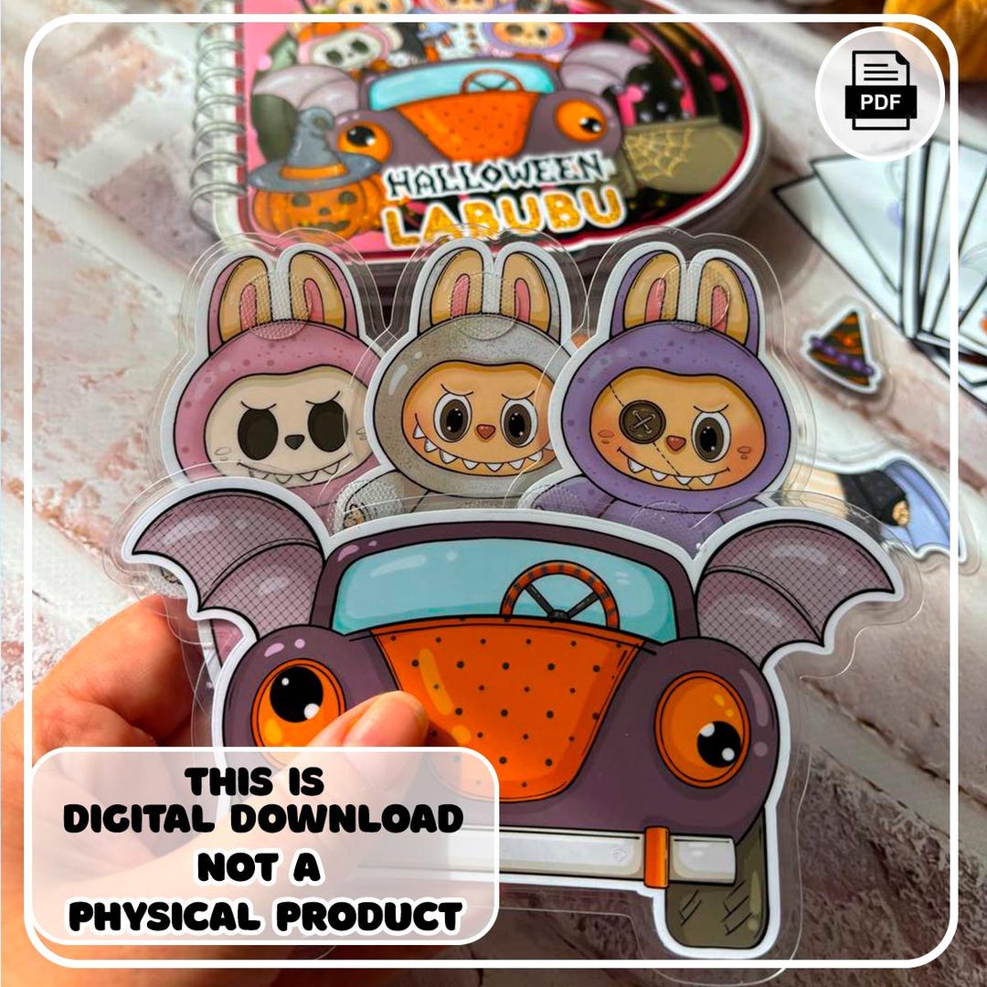 DIY Labubu Book/labubu Paper House/characters and Clothes/printable ...