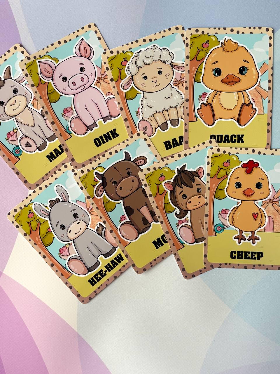 Farm Animal Sounds Printable Flashcards - Farm Animal Noise - Animal ...