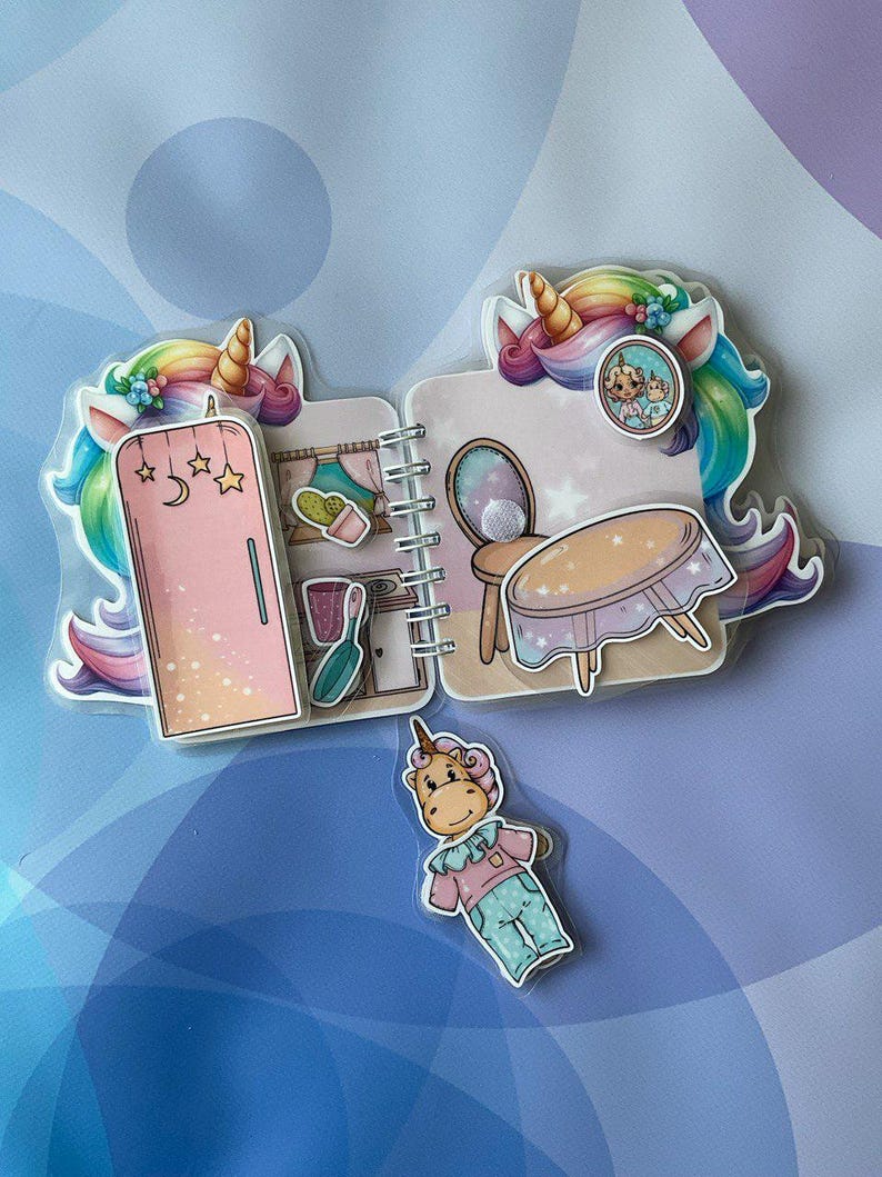 Printable Paper Unicorn Dollhouse, Digital Download, Printable, Gift ...