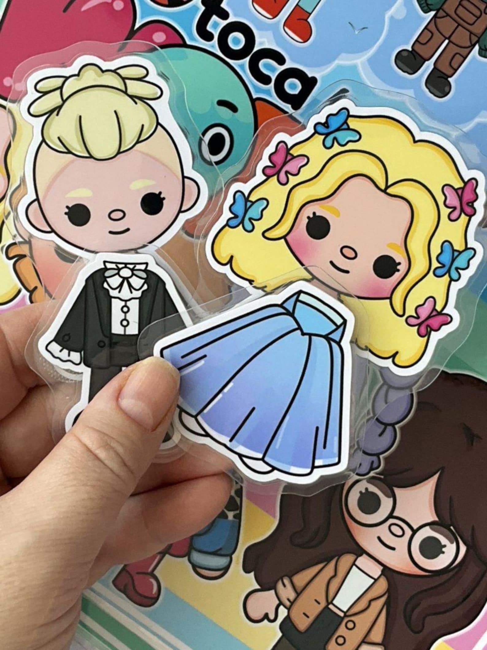 Toca Boca Book Characters and Clothes /printable Dollhouse/busy Book ...