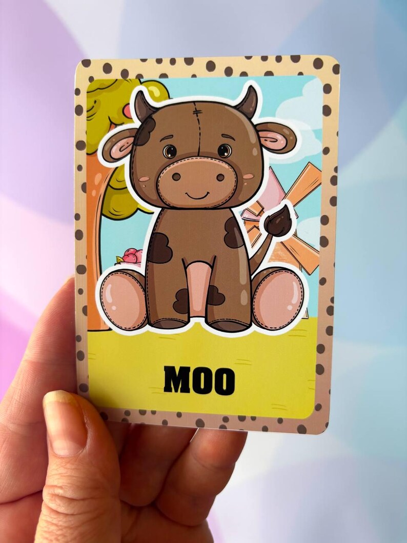 Farm Animal Sounds Printable Flashcards - Farm Animal Noise - Animal ...