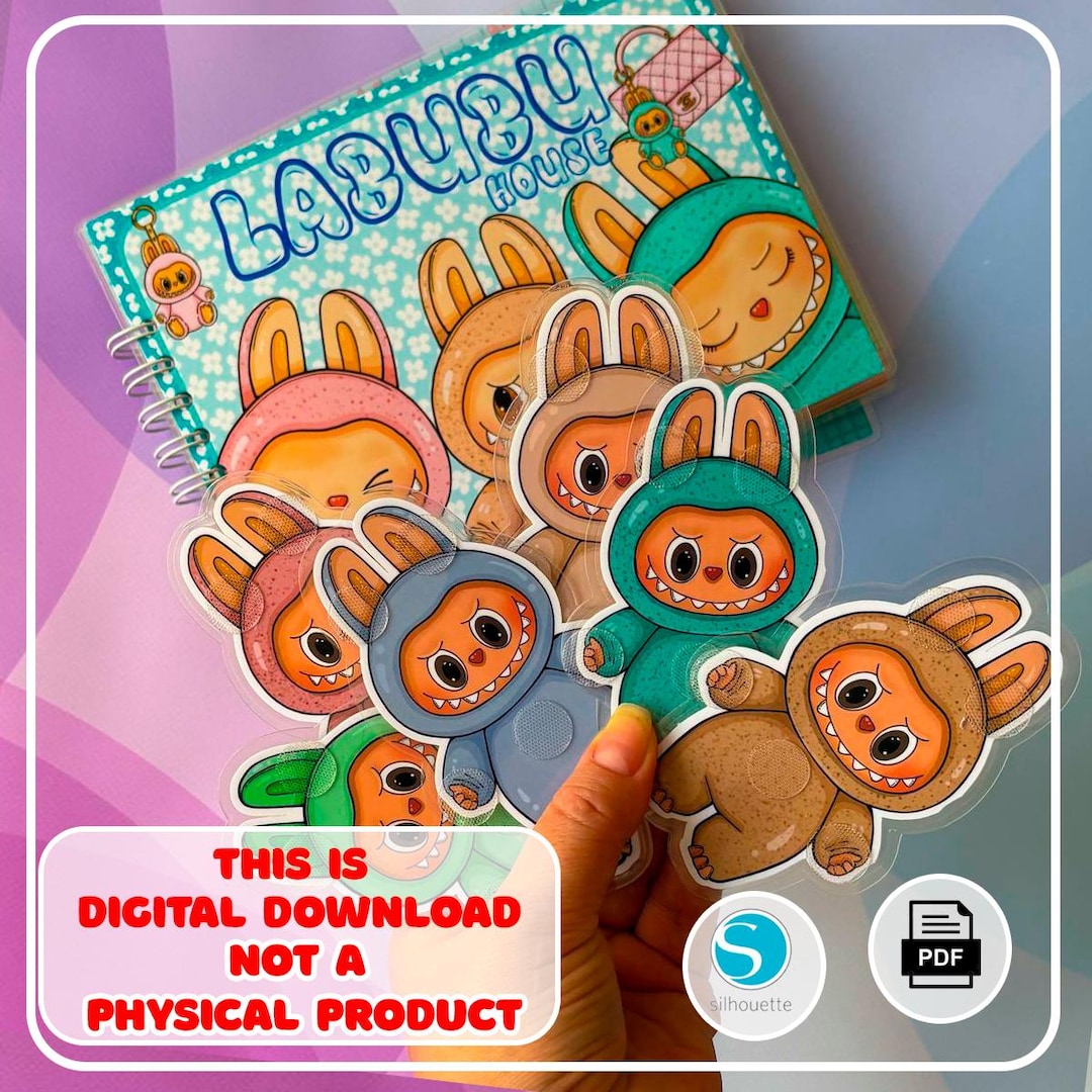 DIY Labubu Book/labubu Paper House/characters and Clothes/printable ...