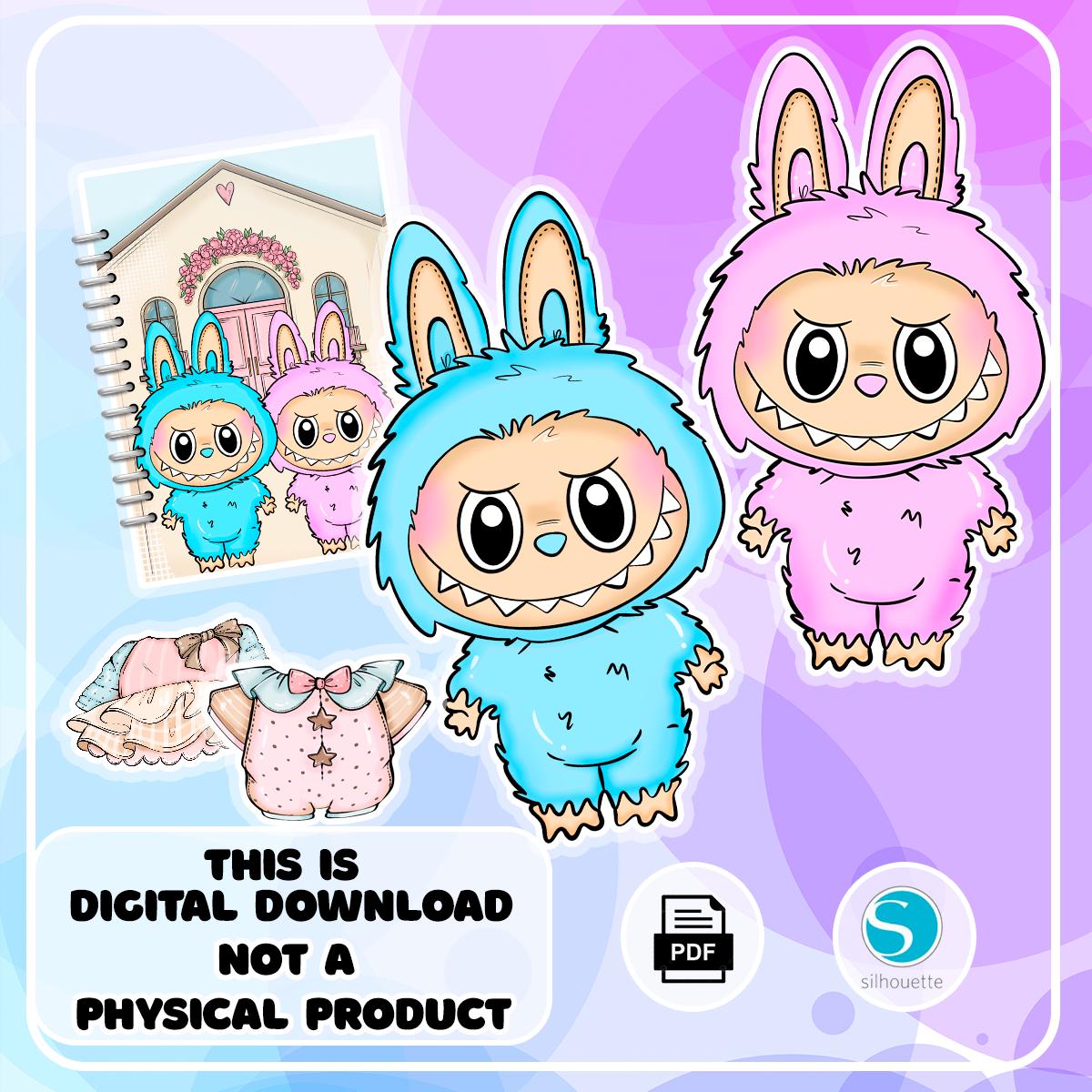 DIY Labubu Book/labubu Paper House/characters and Clothes/printable ...