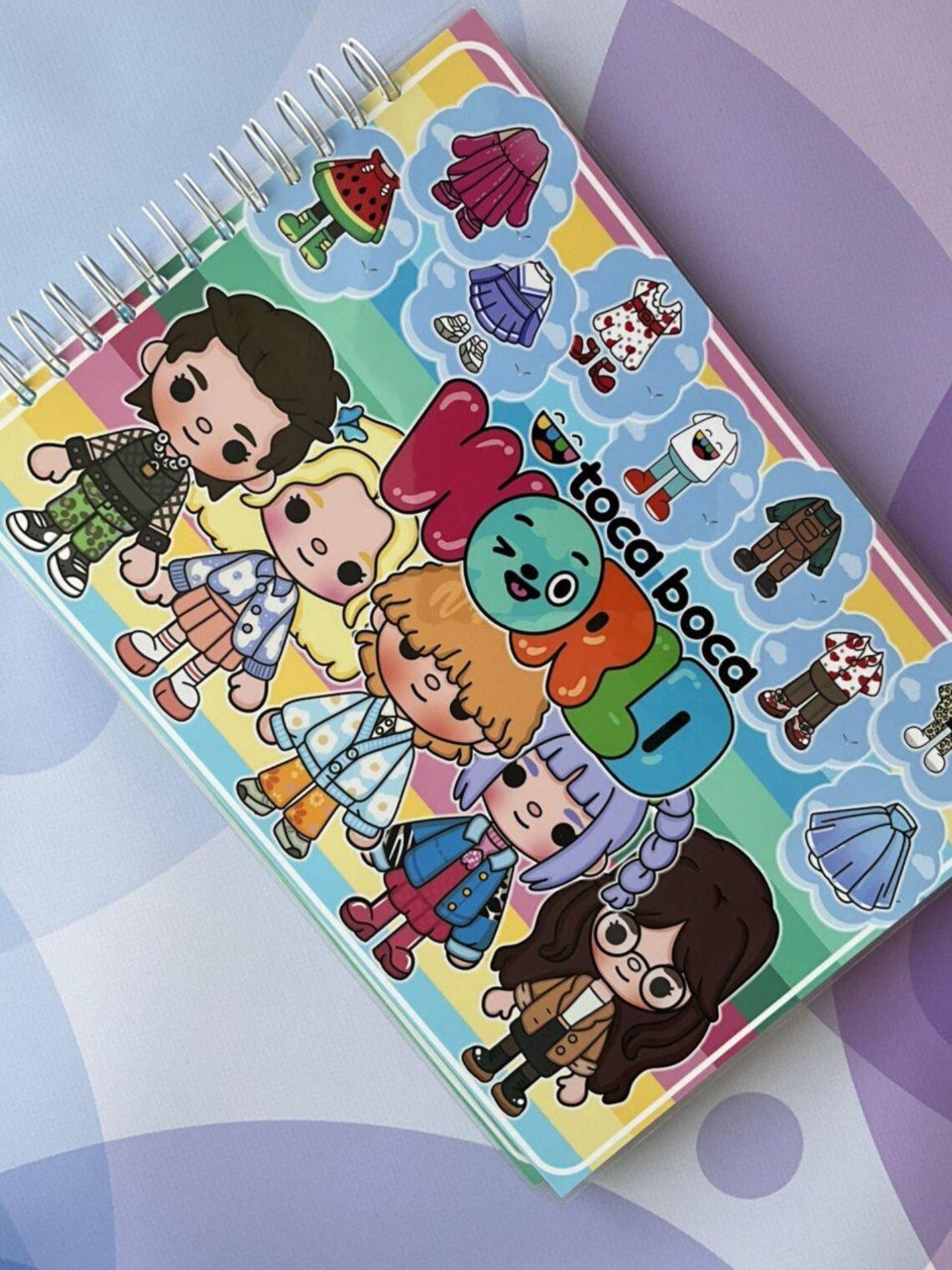 Toca Boca Book Characters and Clothes /printable Dollhouse/busy Book ...