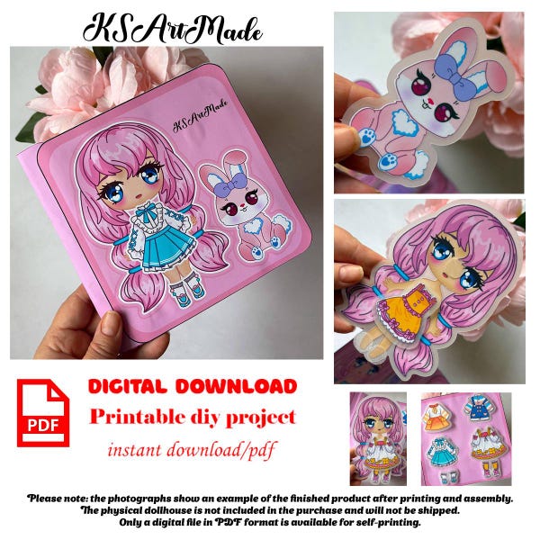 Chibi Paper Dolls - Etsy