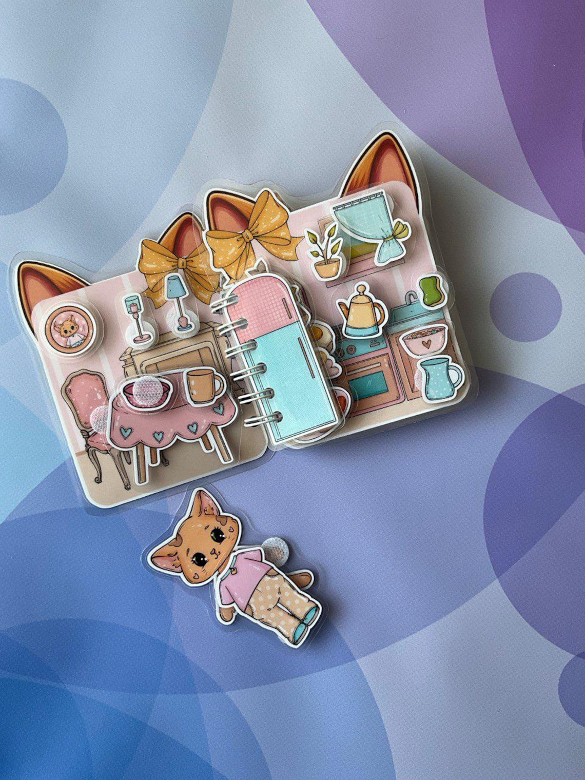 Printable Paper Cat Dollhouse, Digital Download, Printable, Gift for ...