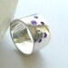 Bubble Ring Sterling Silver and Resin -choose Your Color- Silver Band ...