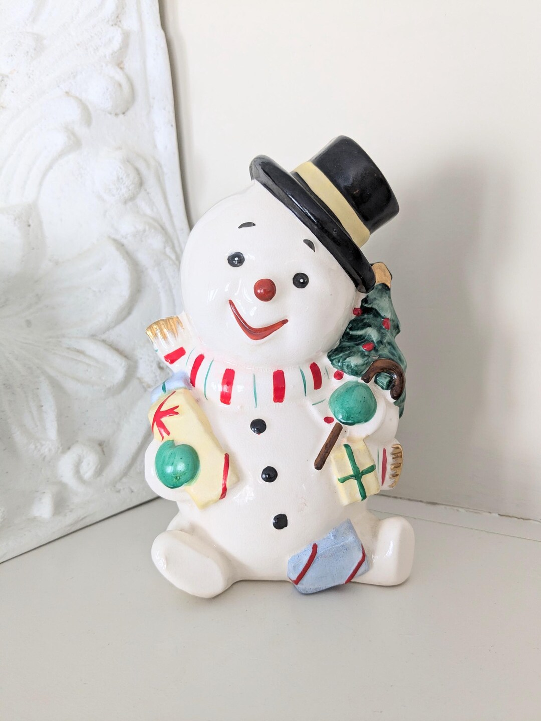 Vintage Relco Snowman Bank, Japan, 1960's - Etsy