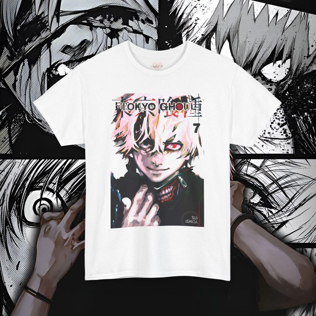 Tokyo Ghoul Shirt Anime Graphic Tee Kaneki Ken Fan Apparel Unisex Otaku ...