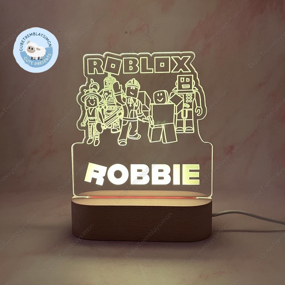 Custom Name Light, Roblox Game Light, Roblox Night Light, Goodnight ...